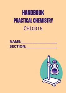 Handbook for practical chemistry CHL0315 - IIUM Repository (IRep)